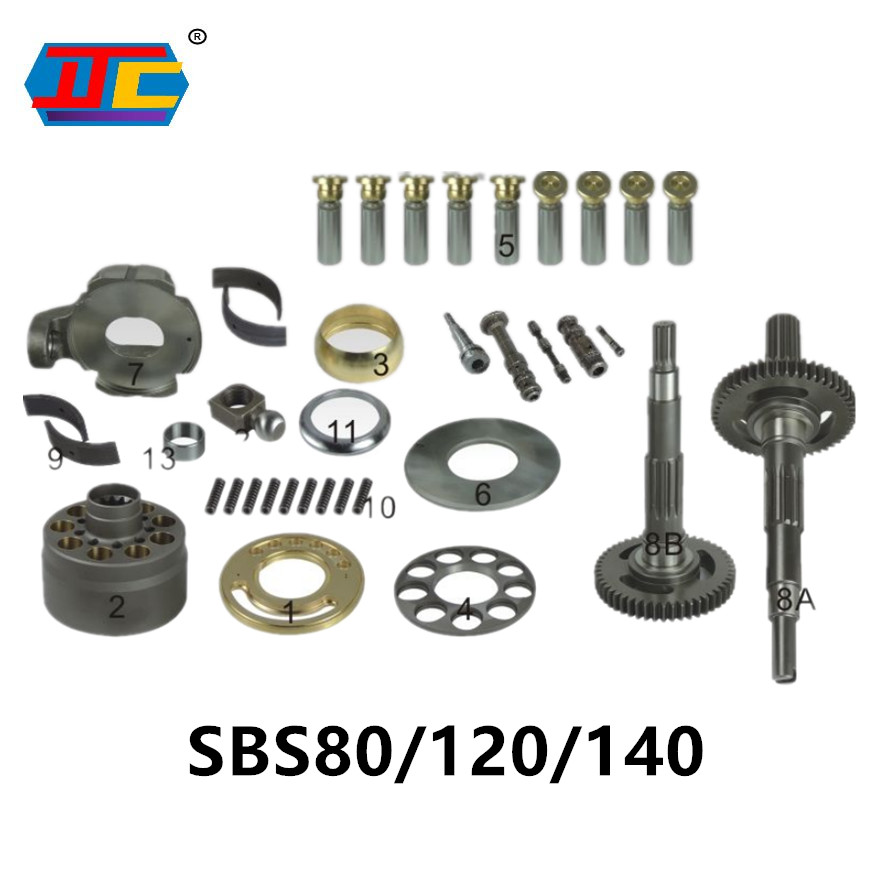 SBS80 SBS120 SBS140 Excavator Hydraulic Pump Parts , 325C Pump Parts